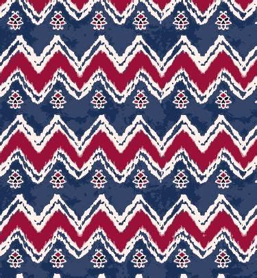 Block Print Motif With Zigzag Pattern