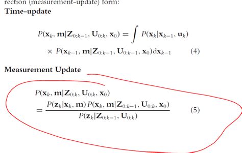 Question About Bayesian Formulation Of Slam R Robotics