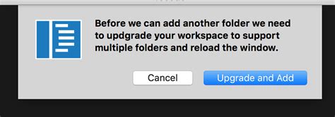 Duality Between Single Folder Workspaces And Multi Folder Workspaces