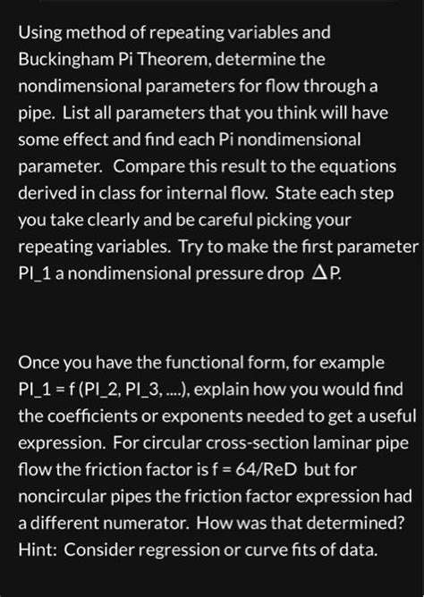 solved using method of repeating variables and buckingham pi