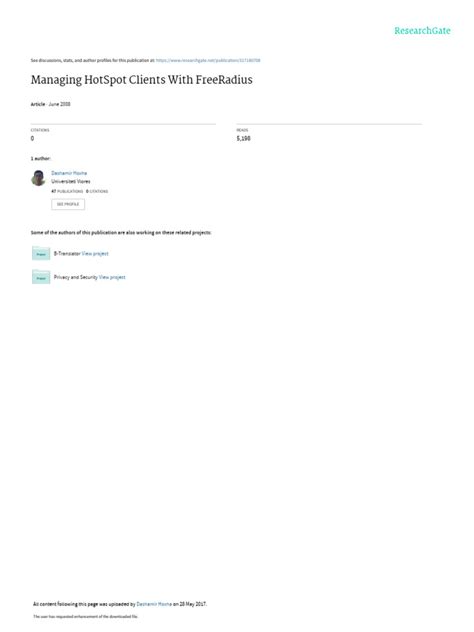 Managinghotspotclientswithfreeradius 2 Pdf
