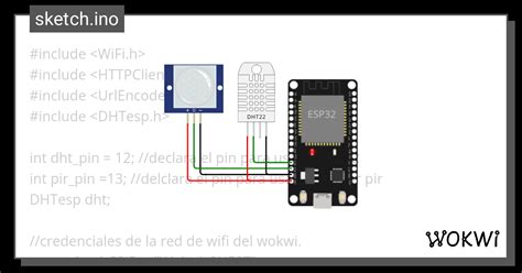 sensor de movimiento pir wokwi esp32 stm32 arduino simulator