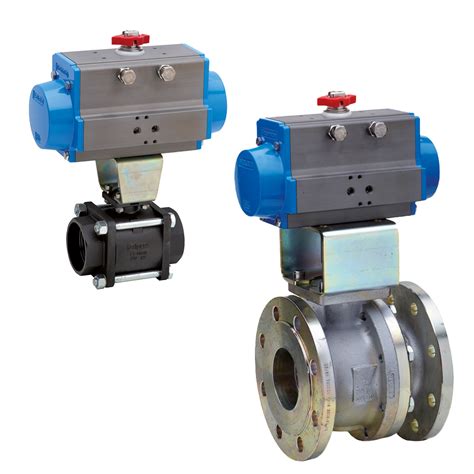 Pneumatically Actuated 2 Way Ball Valve Bonomi Uk