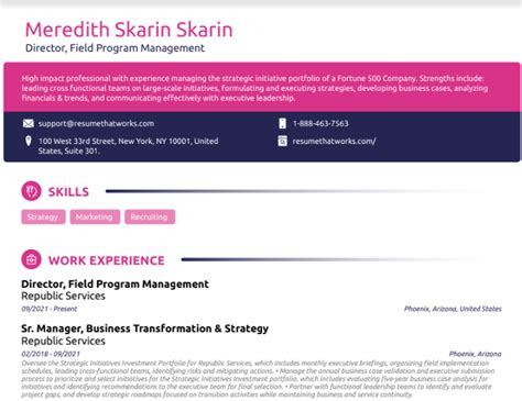 Download Free Director Field Program Management Resume Template On ResumeThatWorks Com