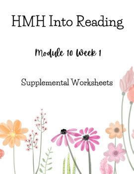 HMH Into Reading Module Week St Grade By Tiffany Terrell