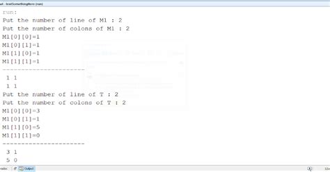 Java Matrix Programs Add Multiply Transport