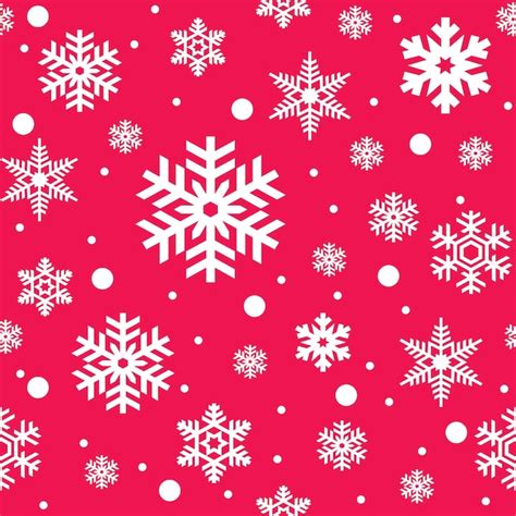 Premium Vector Snowflakes Seamless Pattern
