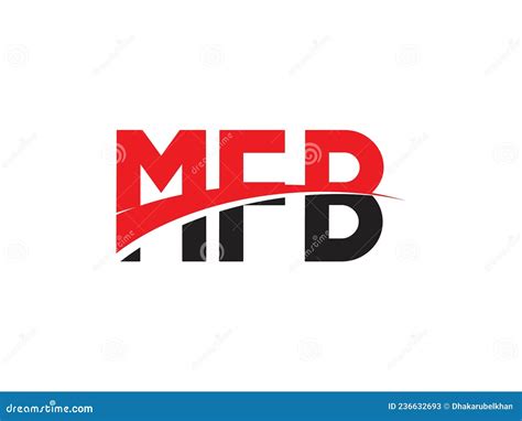 Mfb Letter Initial Logo Design Stock Vector Illustration Of Style