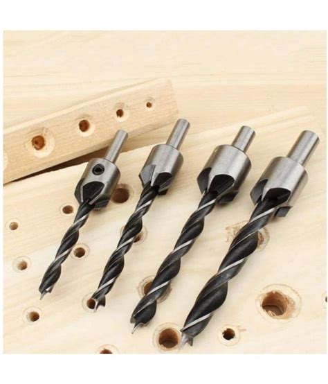 Rangwell Countersink Drill Bit Set 3mm To 10mm Maf 7pcs Big Brad Point