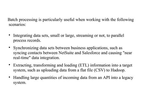 Batch Processing PPT