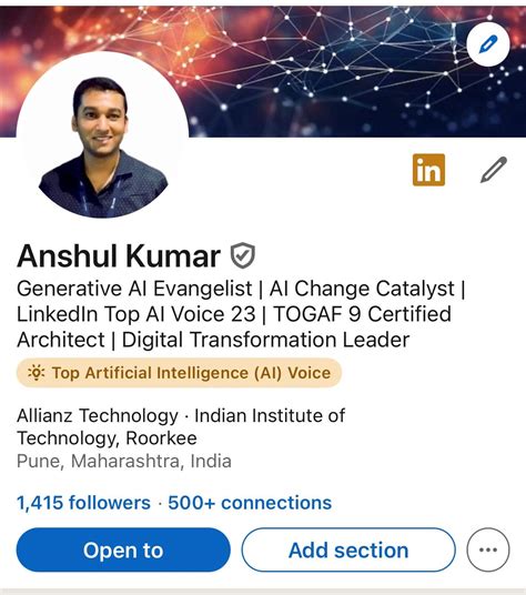 Anshul Kumar On Linkedin Happy To Retain This Again Top Ai Voice Thank You Linkedin Community