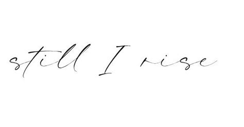 The Word Still Rise In Cursive Writing