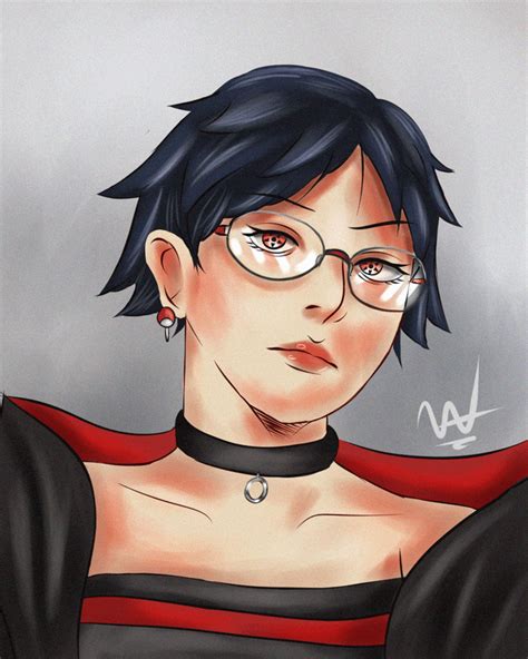 Every Fanart Of Sarada Timeskip Design Be Like R Boruto