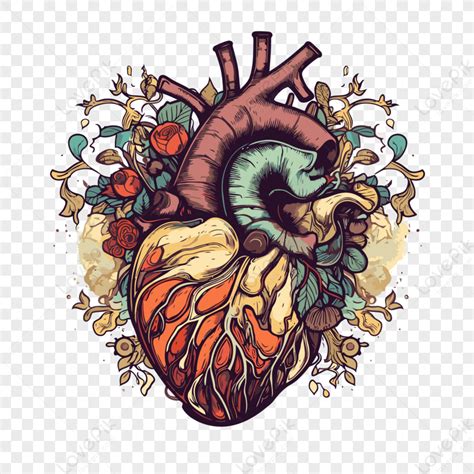 해부학적 심장 벡터상표만화클립 아트 Png 일러스트 무료 다운로드 Lovepik