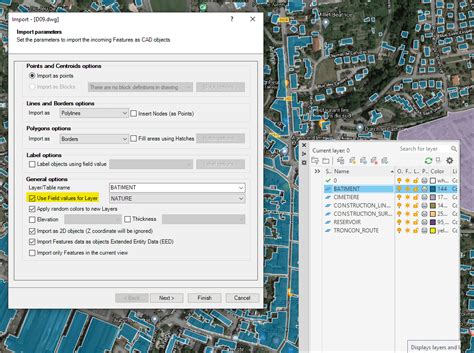 Spatial Manager For Autocad Import Options