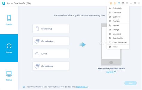 Syncios Data Transfer Download Softpedia