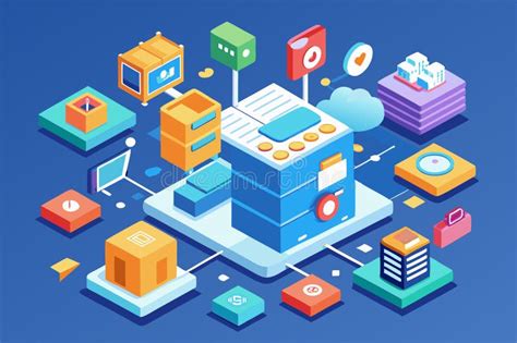 A Vibrant Digital Workspace Showcases Devices Connected Through Data