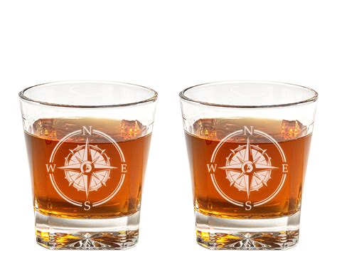 Compass Decanter Personalized T For Boat Captain Nautical Decor