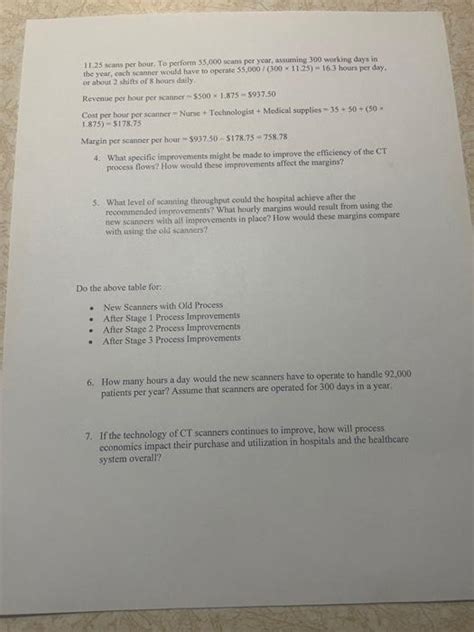 Solved Body Scans And Bottlenecks Optimizing Hospital Ct