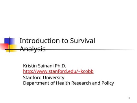 Introduction To Survival Analysis In Statistics Kaplan Meier Ppt