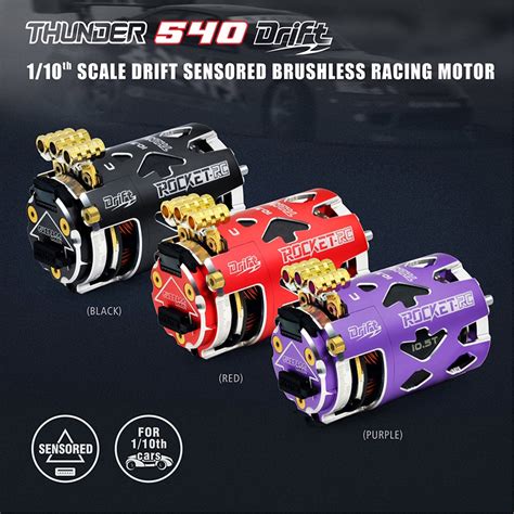 NEW Rocket RC THUNDER Drift Brushless Sensored Motor S Brushless Motor T T Shaft