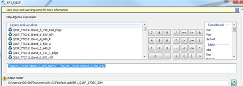 Run Raster Calculator In Model Builder Esri Community