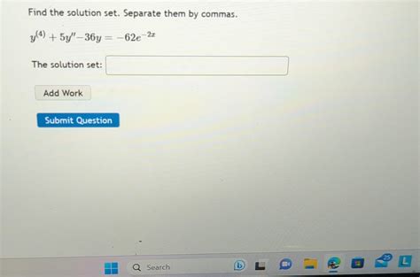 solved find the solution set separate them by commas [