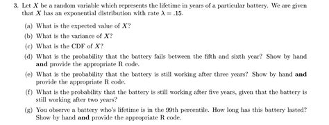 solved 3 let x be a random variable which represents the