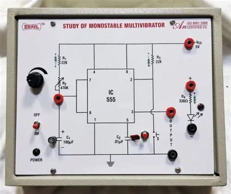 Monostable Multivibrator Using IC For Laboratory Packaging Type Box ID