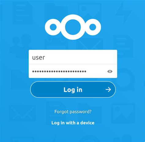 nextcloud login failed existing apps syncloud