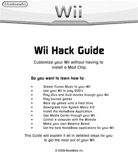 The Nintendo Wii Hack Guide Tradebit
