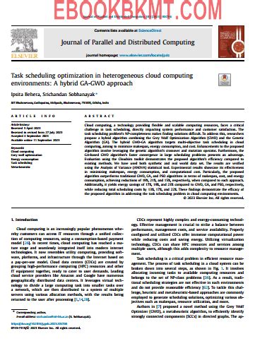 Task Scheduling Optimization In Heterogeneous Cloud Computing