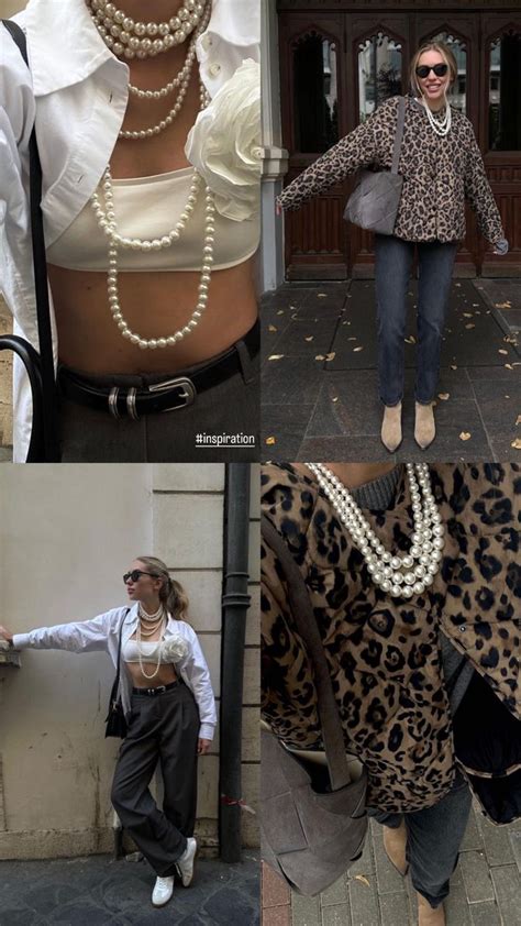 С чем носить жемчуг вдохновение эстетика трендовые украшения осень 2023 Стильные наряды