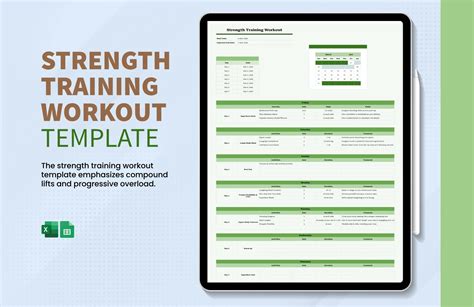 editable workout templates in excel to download