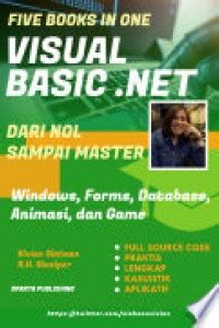 Open Library FIVE BOOKS IN ONE Visual Basic NET Dari Nol Sampai Master Windows Forms