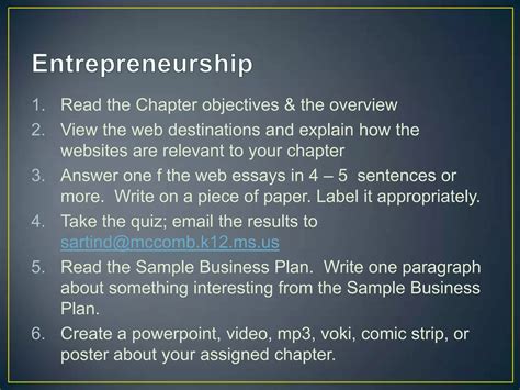 Chapter Quiz Assignments Ppt