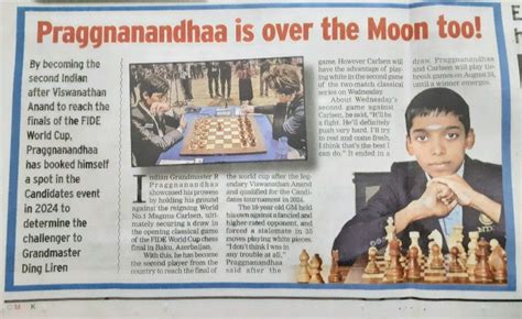 Ananya Kar On Linkedin Praggnanandhaa