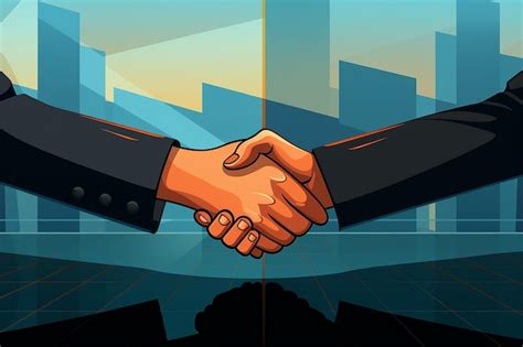 Premium Ai Image Hand Shaking Movement Illustration Image Generated By Ai