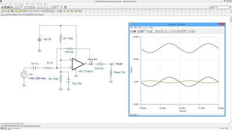 Op Amps Single Supply Inverting Amplifier Amplifier Single Amp