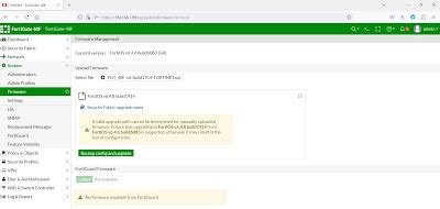 My Network Security Journal FortiGate Firewall Firmware Upgrade