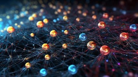 Premium Photo Artificial Mathematical Neural Network Macro 3d Illustration Generative Ai