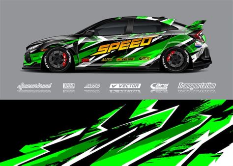 자동차 경주 그림 프리미엄 벡터