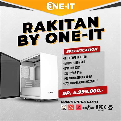Pc Gaming Intel Core I Gb Ram Ddr Gb Ssd Sata Toko Komputer Surabaya Rakit