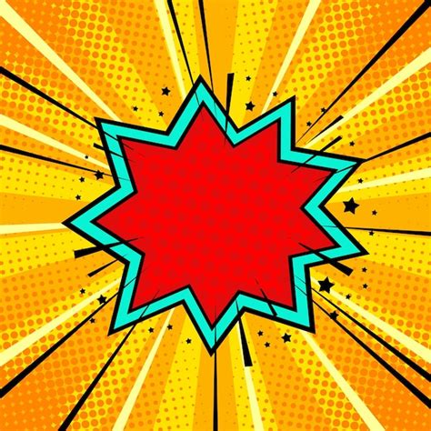 만화 팝 아트 구름 거품 재미있는 말풍선 프리미엄 벡터