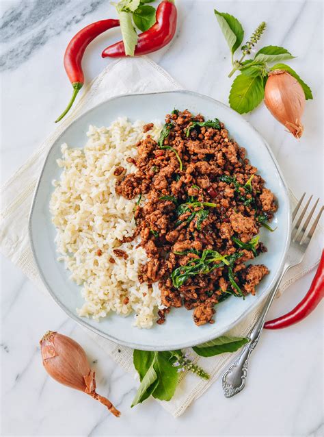 Pork And Holy Basil Stir Fry Pad Kra Pao Recipe Cart Recipe Cart