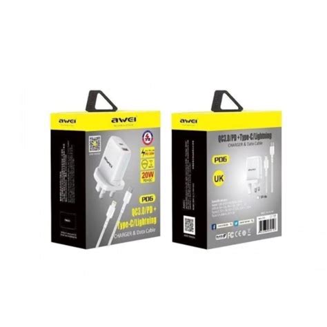Awei Pd6 20w Lightning Charger Futurespace