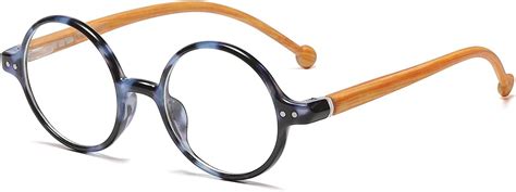 Jovakit Retro Round Blue Light Blocking Glasses For Women Men Literary Vintage Style Non