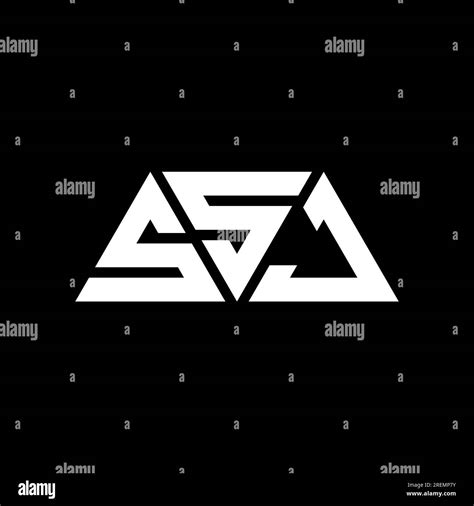 Ssj Triangle Letter Logo Design With Triangle Shape Ssj Triangle Logo Design Monogram Ssj