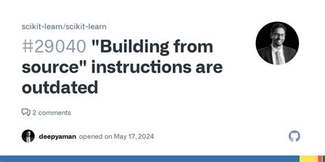 building from source instructions are outdated · issue 29040 · scikit learn scikit learn · github