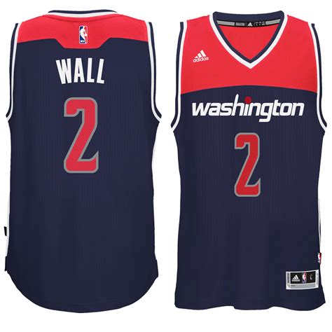 Adidas John Wall Washington Wizards Navy Player Swingman Alternate Jersey